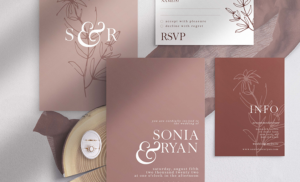 ideas for a dusty mauve wedding color palette