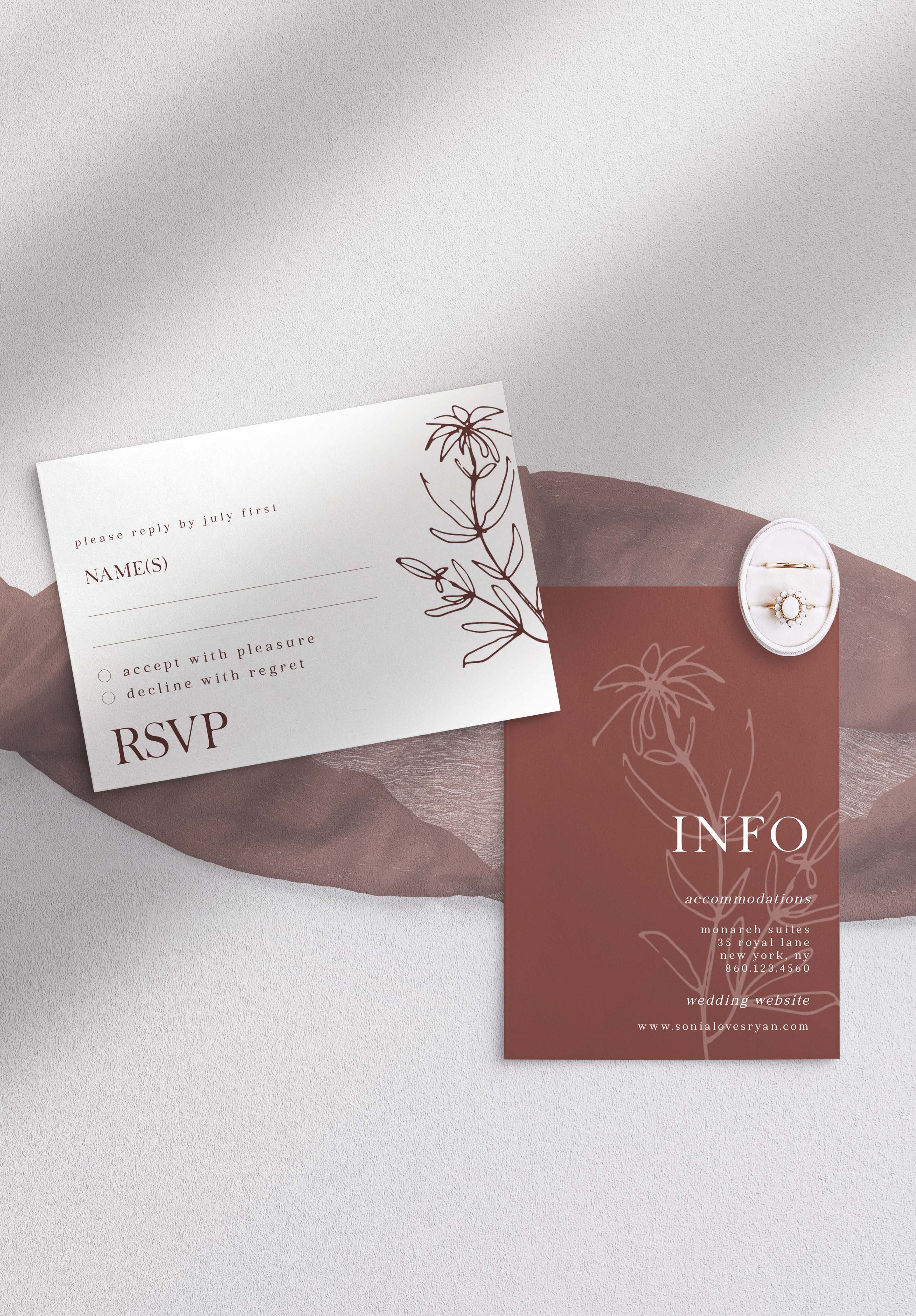 ideas for a dusty mauve wedding color palette