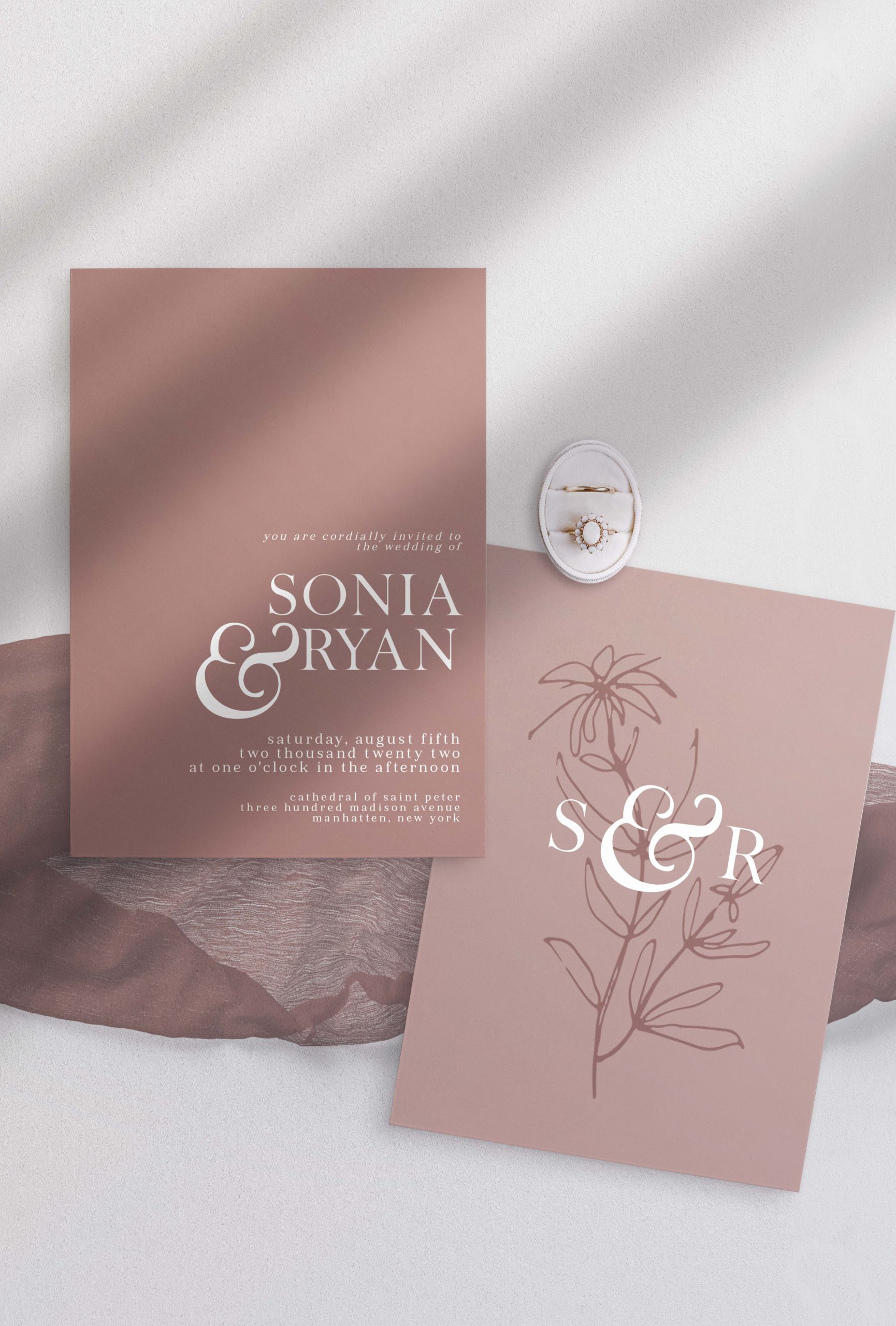 ideas for a dusty mauve wedding color palette